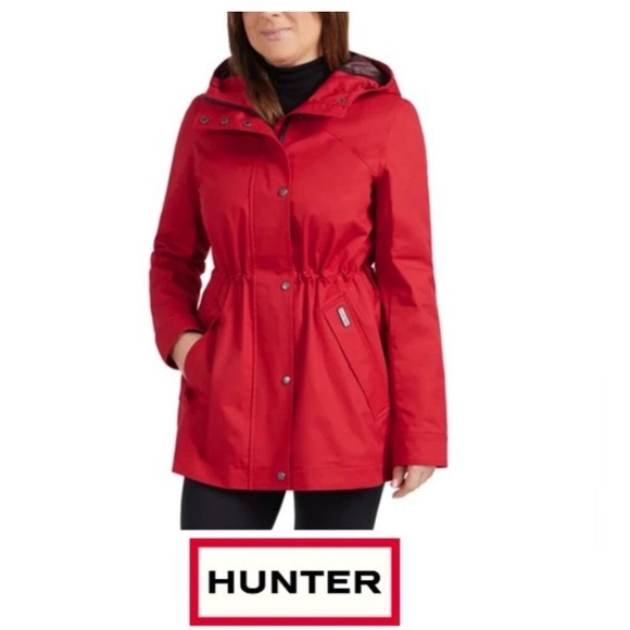 Hunter | Jackets & Coats | Hunter Womens Vibrant Red Utility Jacket ...